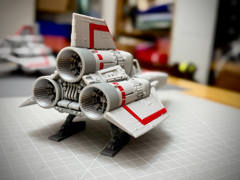 BSG 1978 Colonial Viper MK I Starfighter 11 in. (GRAY/RED) | eBay