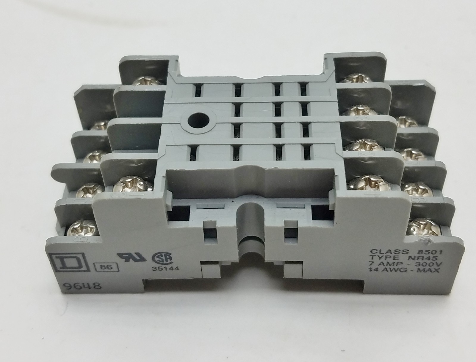 Square D Relay Base 8501NR45 7A #8976 | eBay