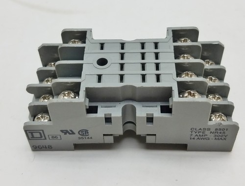 Square D Relay Base 8501NR45 7A #8976 | eBay