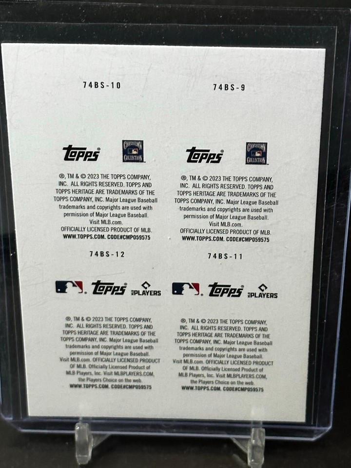2023 TOPPS HERITAGE 1974 TEAM STAMPS 74BS-10 CHICAGO CUBS - SANTO ...
