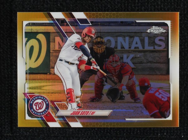 2021 Topps Chrome - Gold Refractor Horizontal, Batting #150 Juan Soto ...
