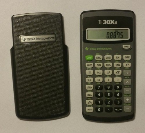 Texas Instruments TI-30XA Solar Powered Scientific Calculator with ...