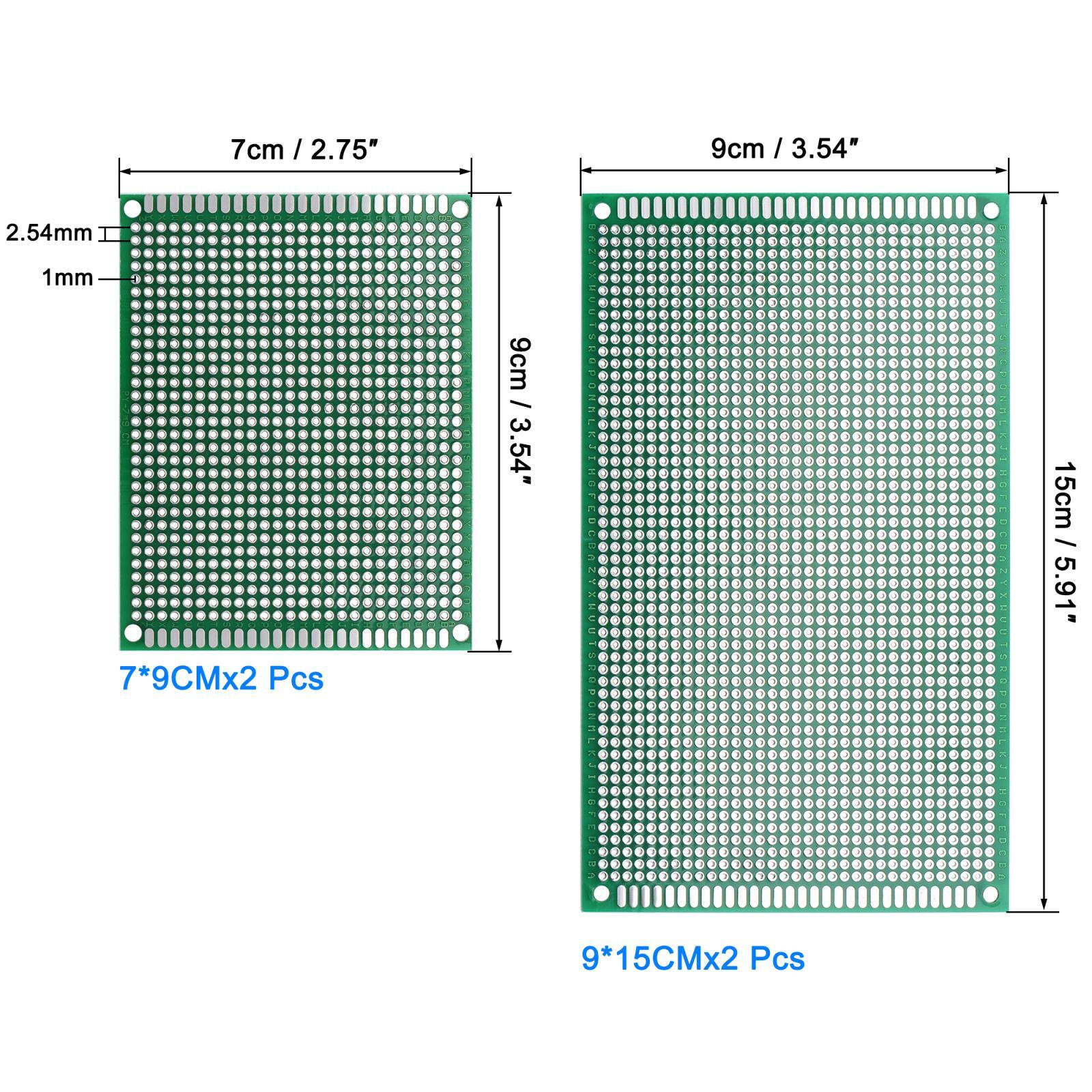 4pcs Double-Sided PCB Board Printed Circuit Boards Kit 70x90mm 90x150mm ...