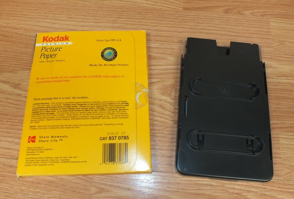 Kodak Paper Tray For Series Three Printer & Extra Opened Box Of Picture ...