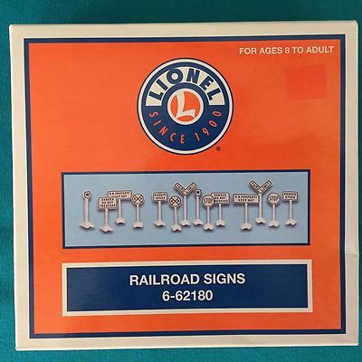 6-62180 Lionel Railroad Signs O Scale New | eBay
