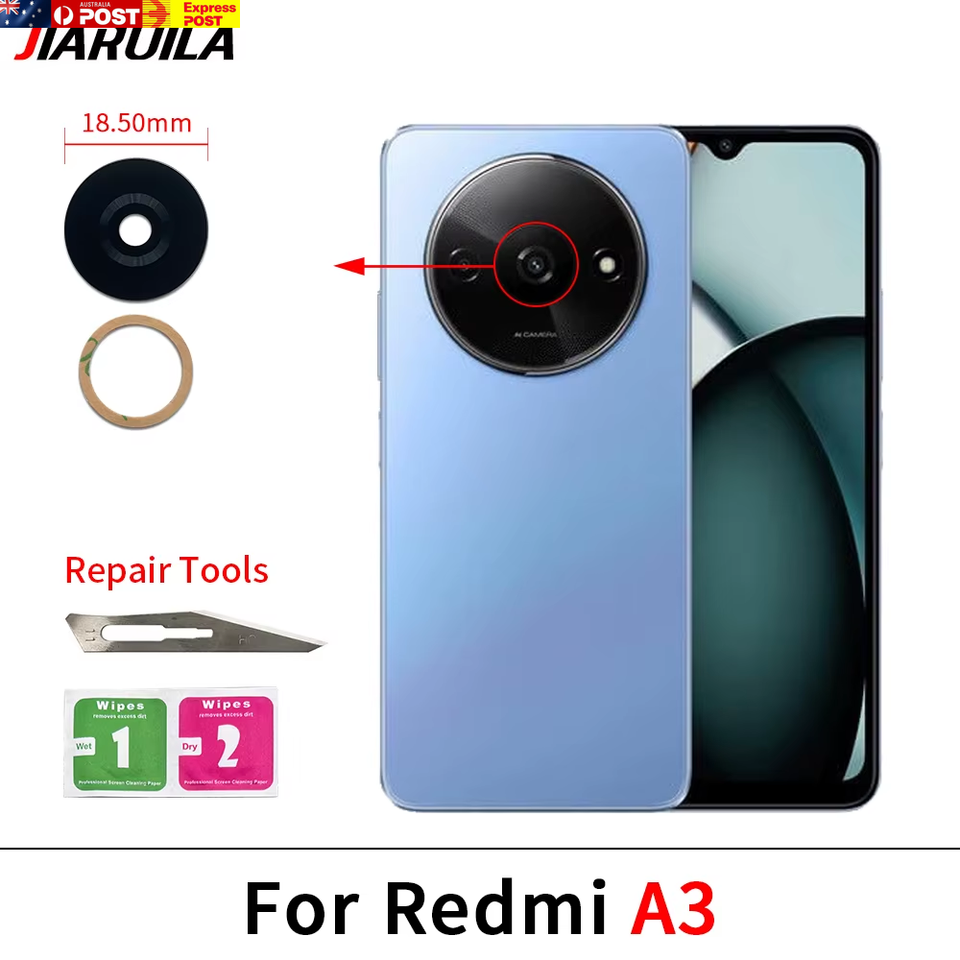 New for Redmi A1 A2 A3 A5 plus Rear Back Camera Glass Lens with Ahesive ...