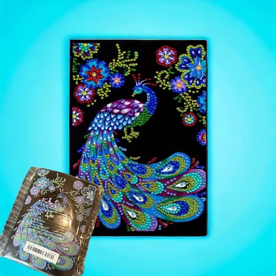 Diamond Painting Notebook Peacock DIY Diamond Art Diary Book Journal 5D ...