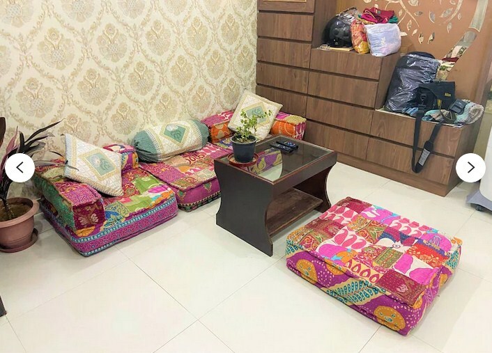 Indian Style Floor Sofa | Baci Living Room
