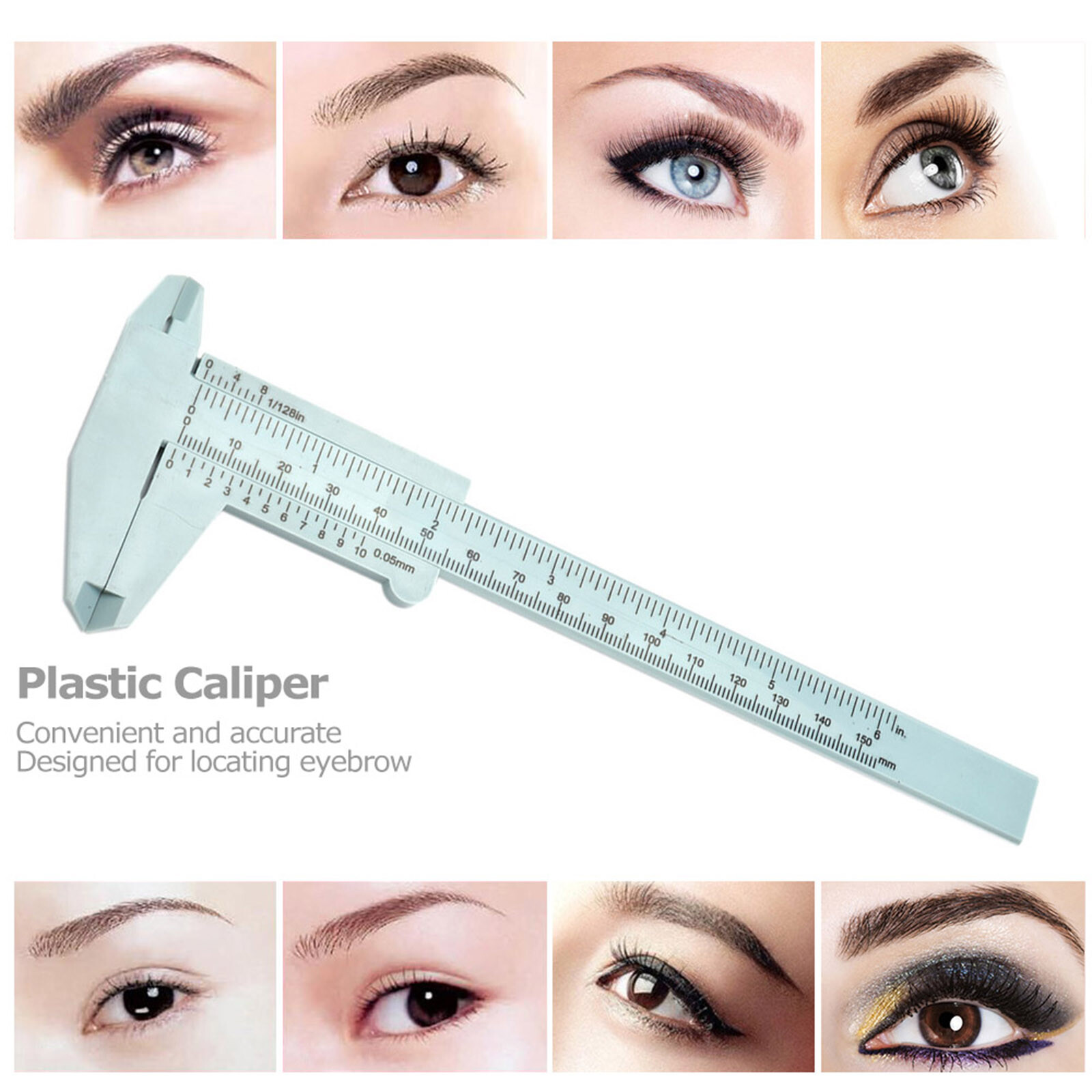 1pc Accurate Caliper Eyebrow Measuring Ruler for Eyebrow Makeup I2G6 | eBay