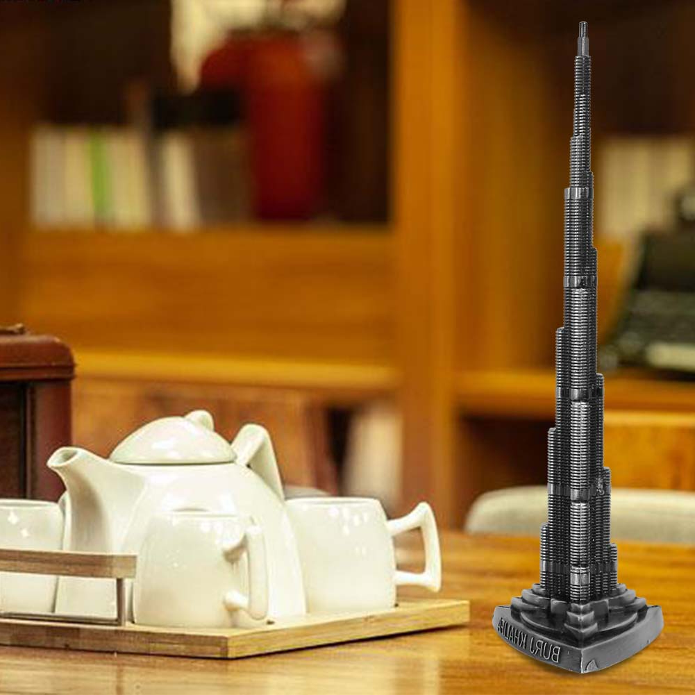 Burj Khalifa Tower Model Alloy Miniature Dubai Tower Model Arts Craft ...