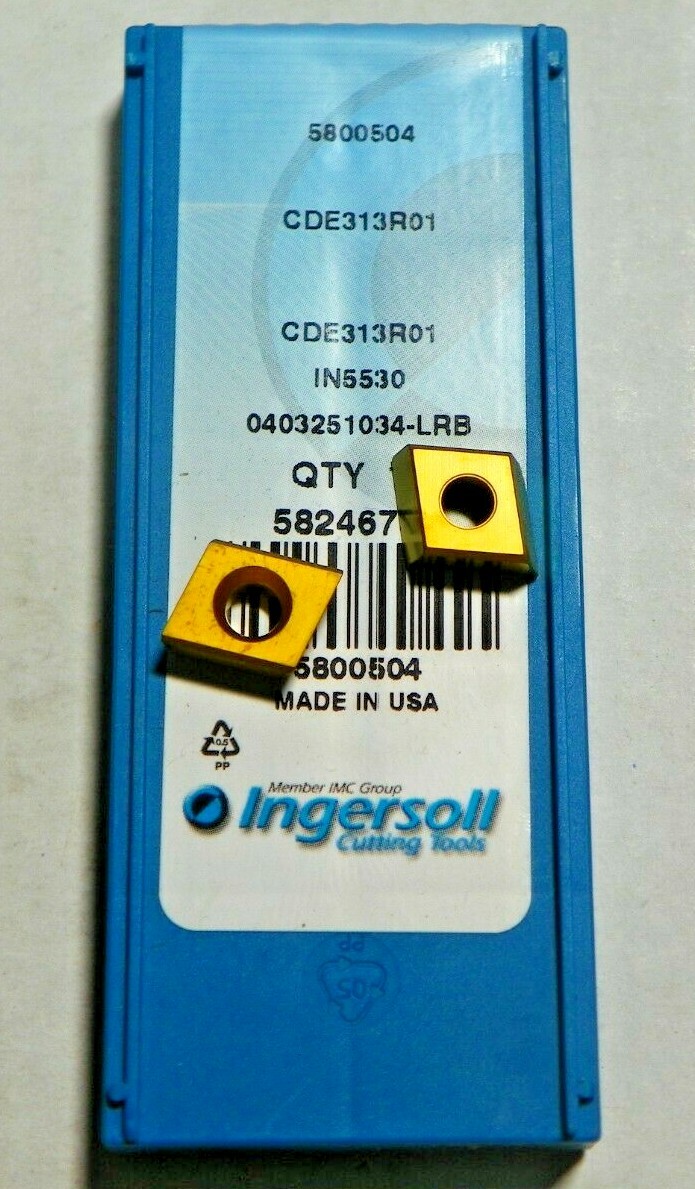 10 PIECES, INGERSOLL, CDE 313R001 IN5530 , CARBIDE INSERTS H761 | eBay