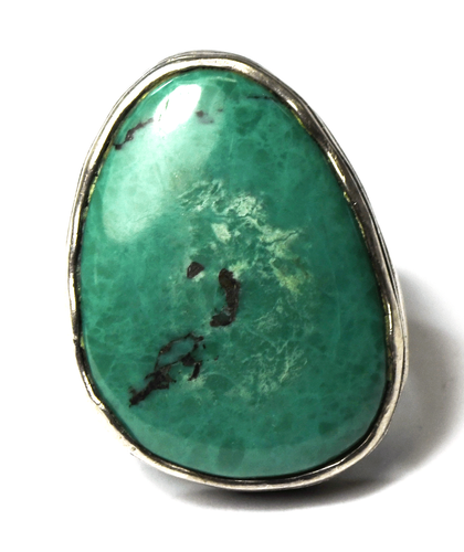 Sterling Silver Silpada Tumbled Turquoise Statement Ring 33mm Size 7 | eBay