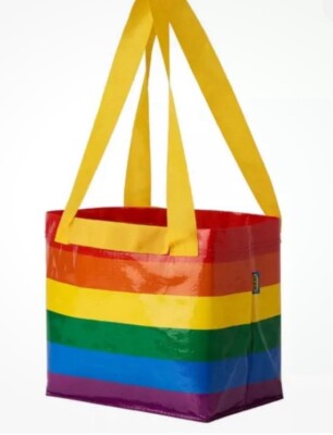 IKEA STORSTOMMA 2 Rainbow Reusable Bag Shopping Tote Small Size Pride ...