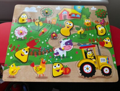 CBeebies Bug Farm Peg Puzzle - 44x35cm - READ DESCRIPTION | eBay