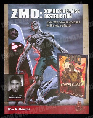 ZMD Zombies of Mass Destruction Red 5 Comics 2008 Trade Print Magazine ...