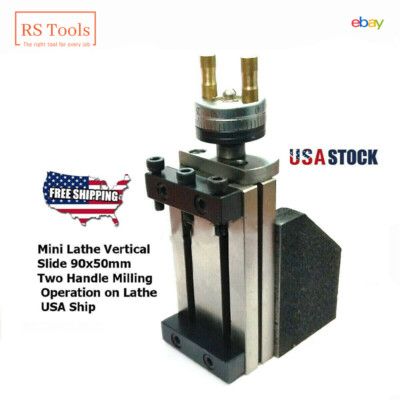 New Mini Vertical Slide 90 mm x 50 mm Two Handle Milling Operation on ...