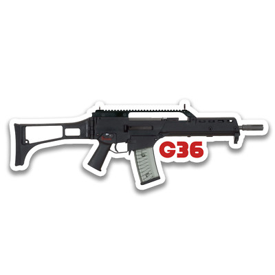 HK G36 Sticker - 6 inch Vinyl Decal Gun Art Shooting Sport | eBay