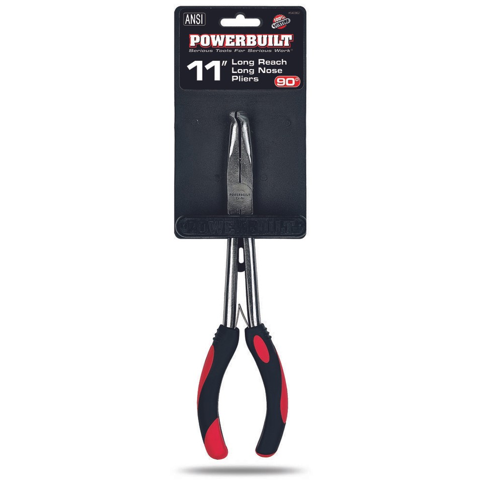 Powerbuilt 11 Inch 90° Long Reach Long Nose Pliers - 640862 | eBay