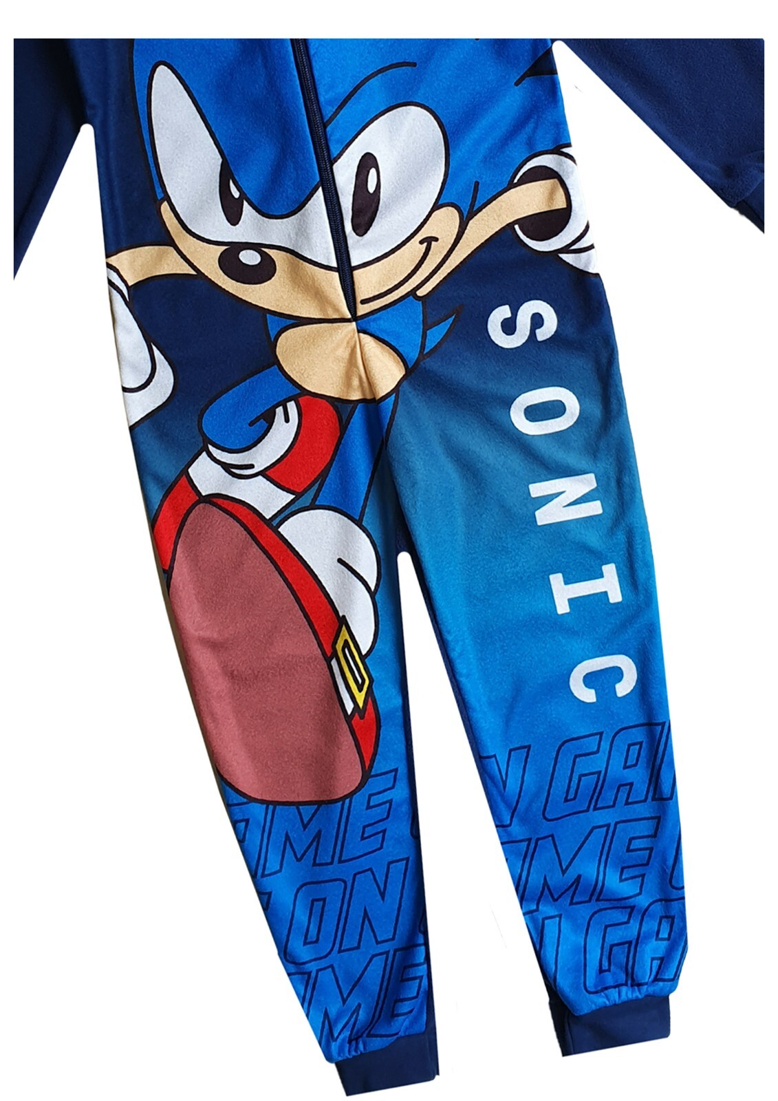 Boys Sonic the Hedgehog Personalised All in One Pyjamas Gamer Gaming ...