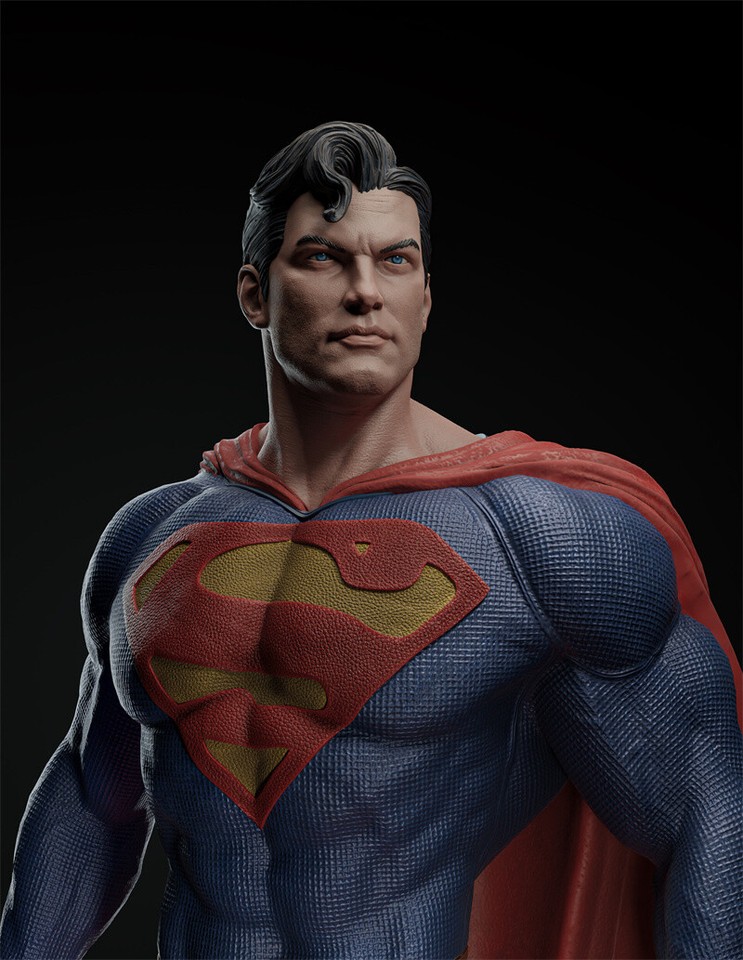 1/6 1/4 Superman 3D Print Garage Kit Figure Model Kit Unpainted ...