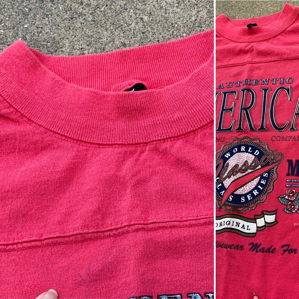 vintage Tompkins Ave by Plymouth Mills Authentic American big logo crop ...