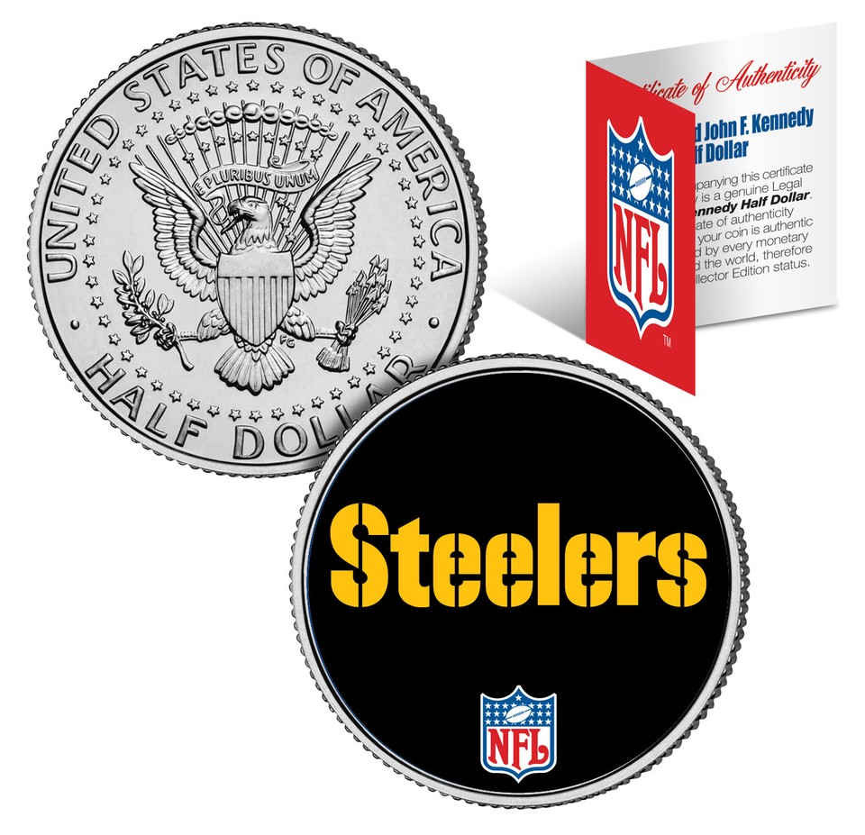 NFL TEAM LOGO JFK Half Dollar USA Football Coins OFFICIALLY LICENSED ...
