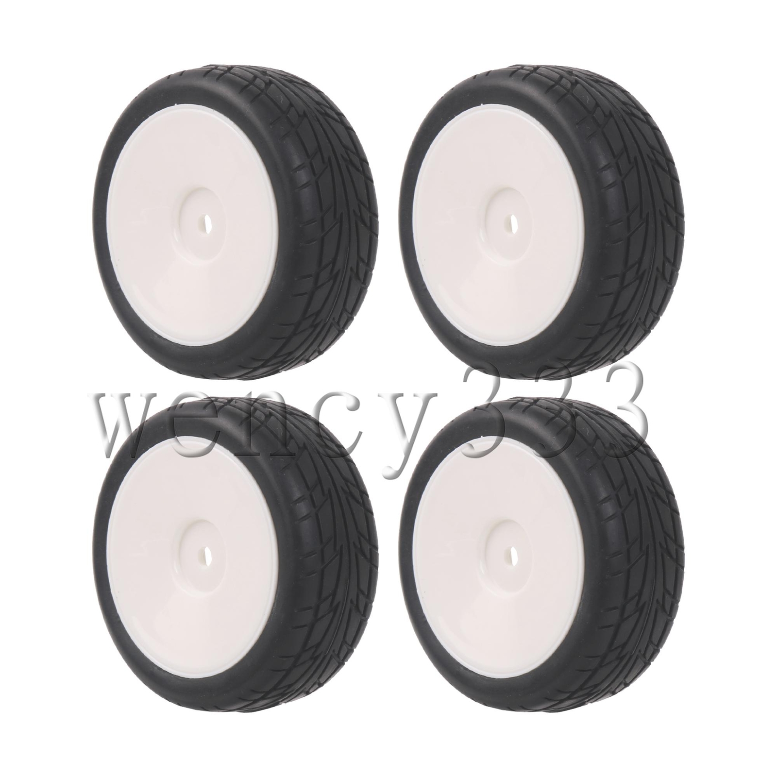 RC1:10 Plastic Wheel Rims & Tyres Replacement for 110002W On Road Car ...