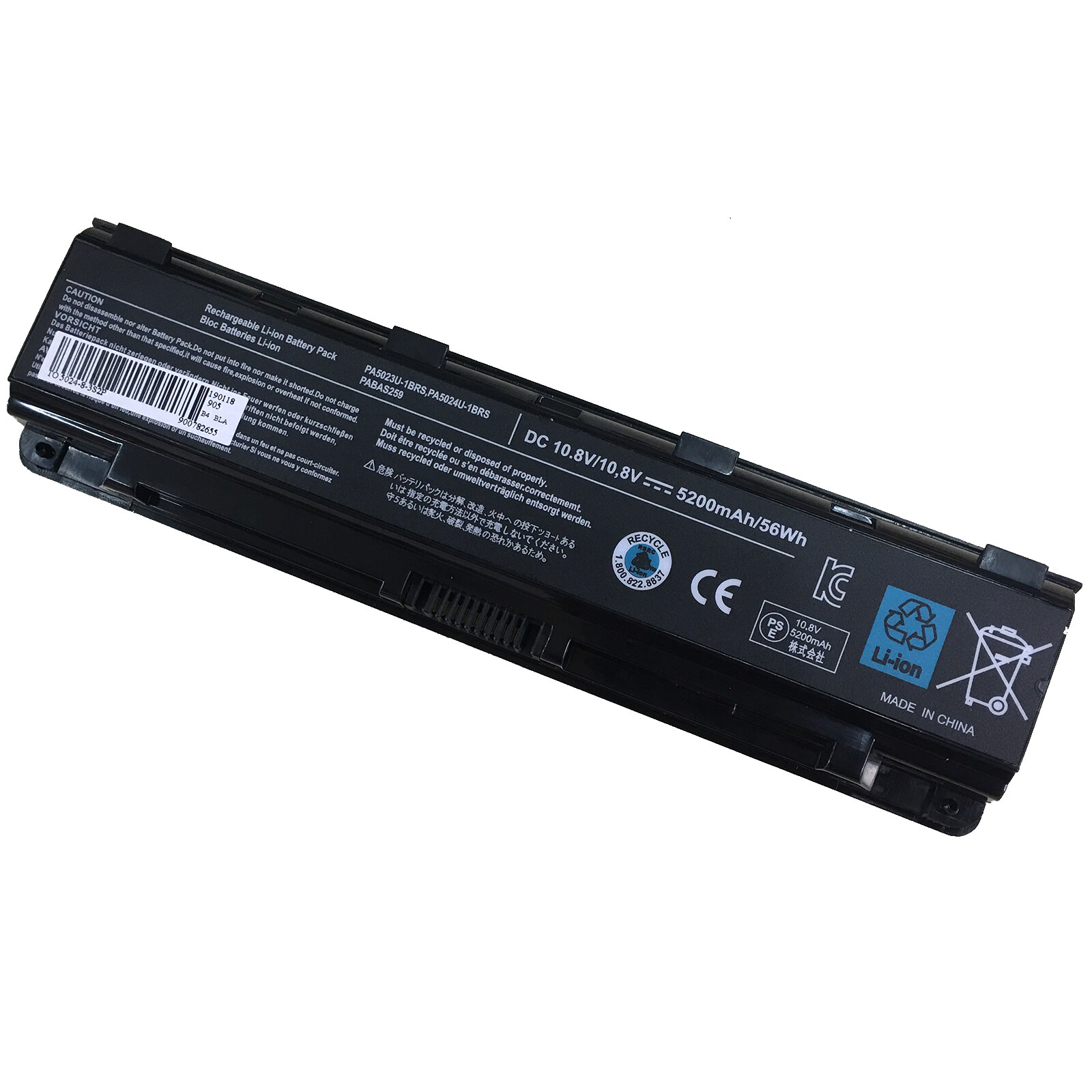 Battery for Toshiba Satellite P875-30E C850-10C C850-10F C850-1D2 ...