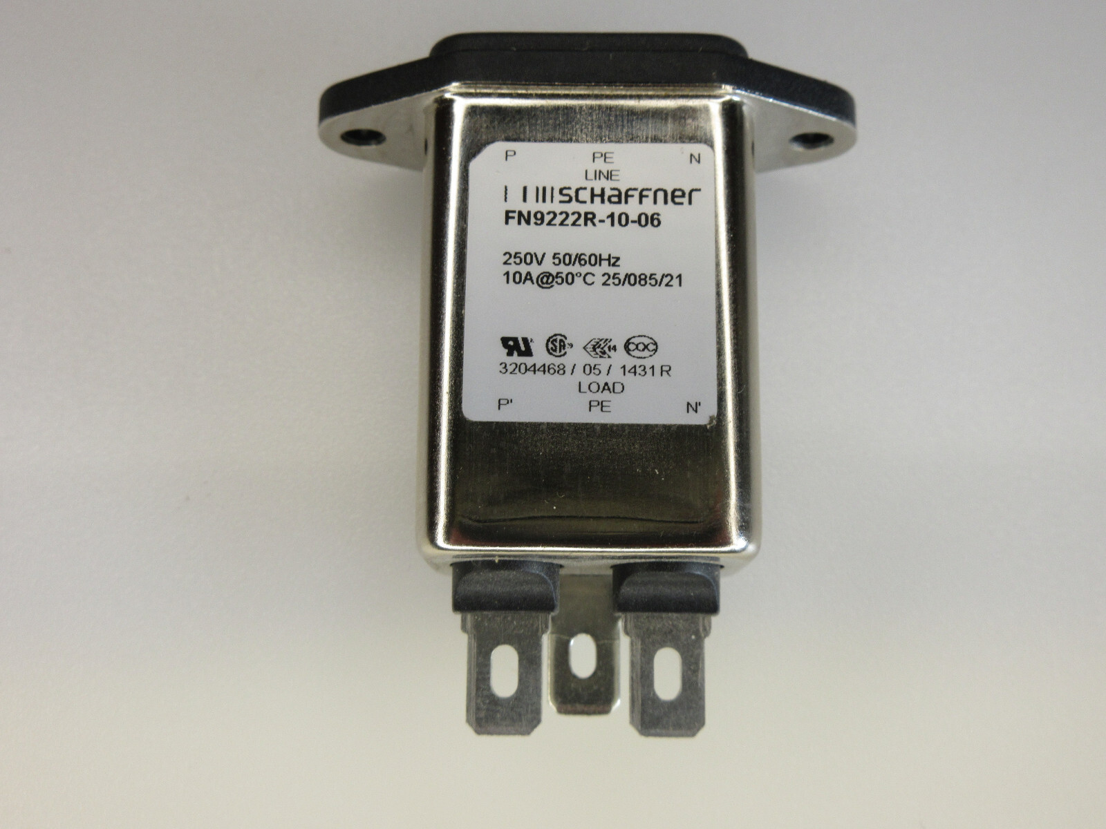 Schaffner FN9222R-10-06 IEC AC Power Entry Filter 10 Amp 250 VAC New | eBay