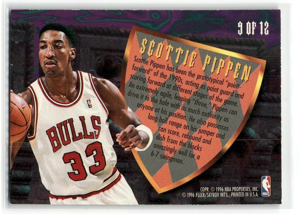 Scottie Pippen 1995-96 Ultra Scoring Kings Hot Packs #9 Chicago Bulls ...