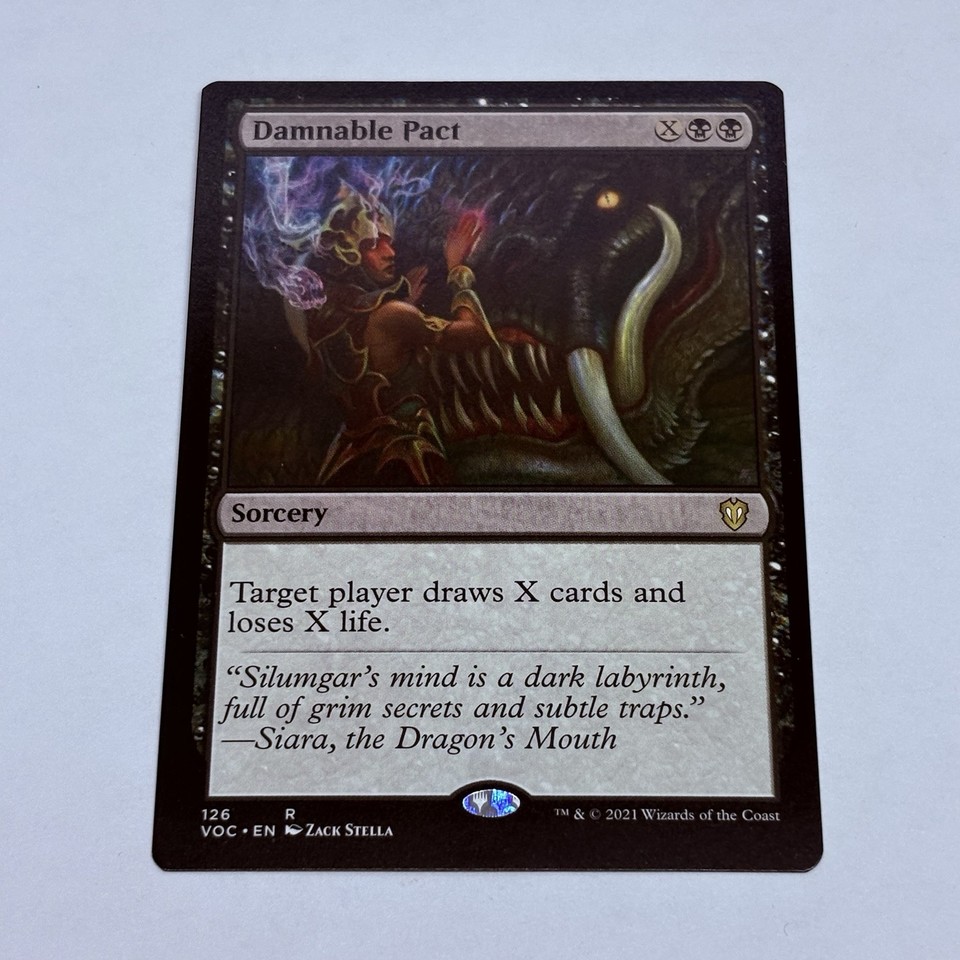 Damnable Pact 126 - Magic The Gathering Trading Card MTG Tc7 | eBay