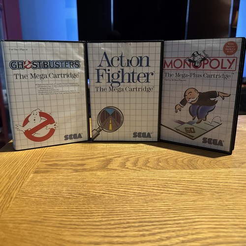 Sega Master System Game Lot SMS | Ghostbusters, Action Fighter ...
