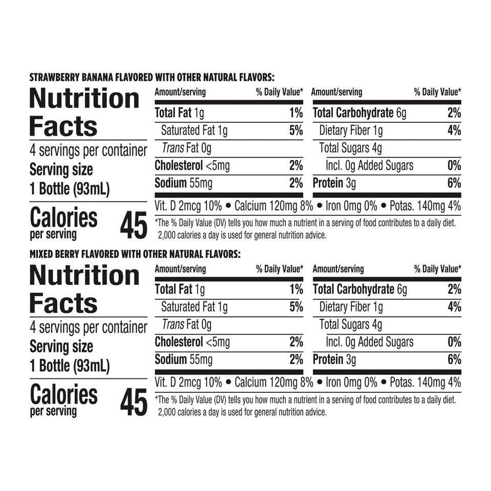 Activia Probitic Dailies Low Fat Yogurt Drink, 3.1 fl oz, 8 count (6 ...