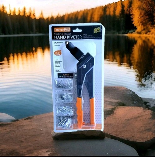 Fastenpro Hand Riveter With Swivel Head. With 100 riveter assortment | eBay