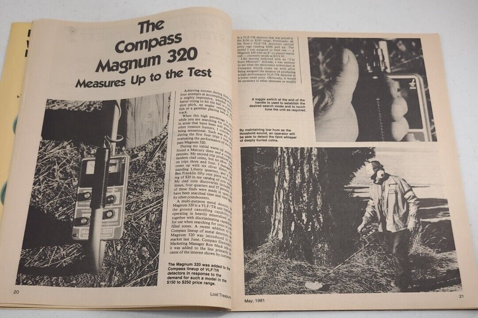 Lost Treasure Magazine May 1981 Metal Detecting Locate Hot Spots Outlaw ...