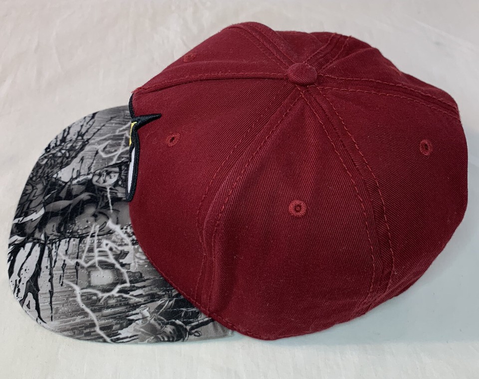 DC Comics The Flash Hat Adjustable Snapback Justice League Cap Rare ...