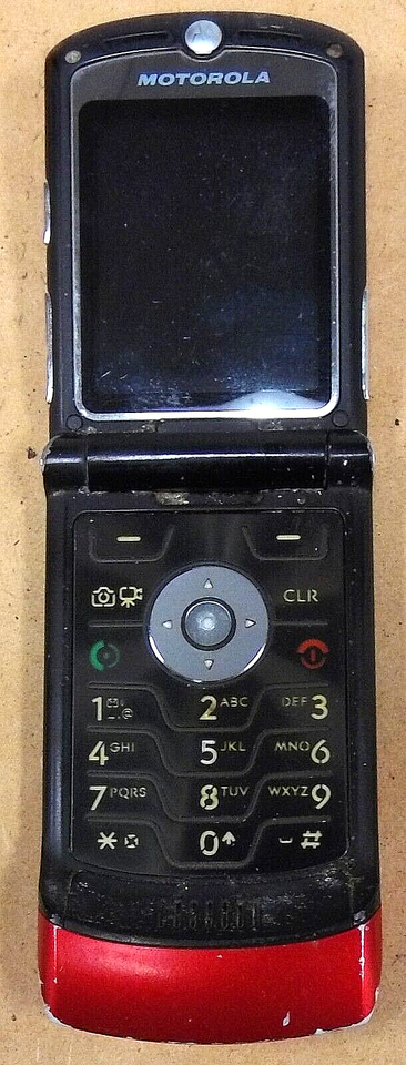 Motorola RAZR V3m - Fire Red and Black ( CDMA ) Flip Phone - Rare Color ...