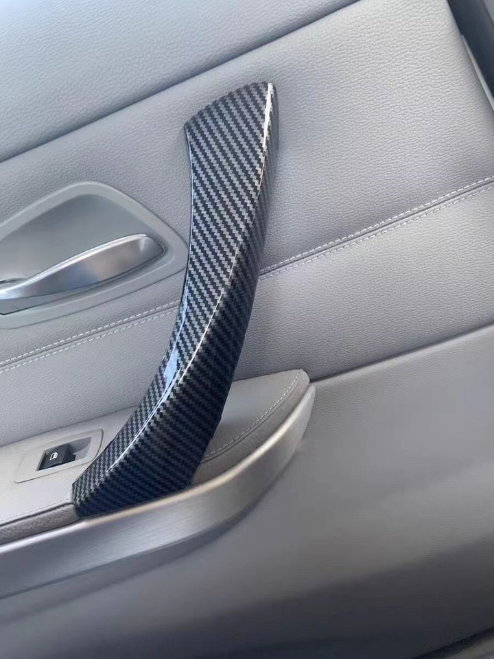 LH & RH Interior Door Pull Handle Trim Cover For BMW 3 Series E90 E91 ...