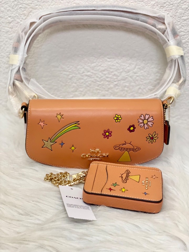 Coach x Observed By Us Andrea Small Shoulder Bag CU375/ Zip Card Case ...
