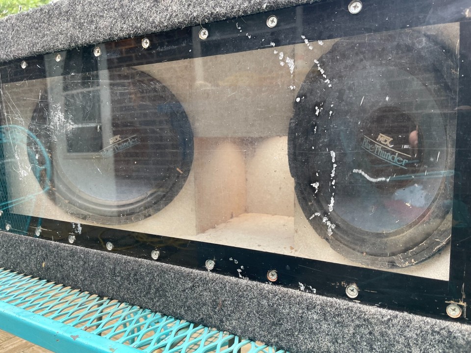 Custom Dual MTX Blue Thunder 12" Subwoofer Box PRE-OWNED | eBay