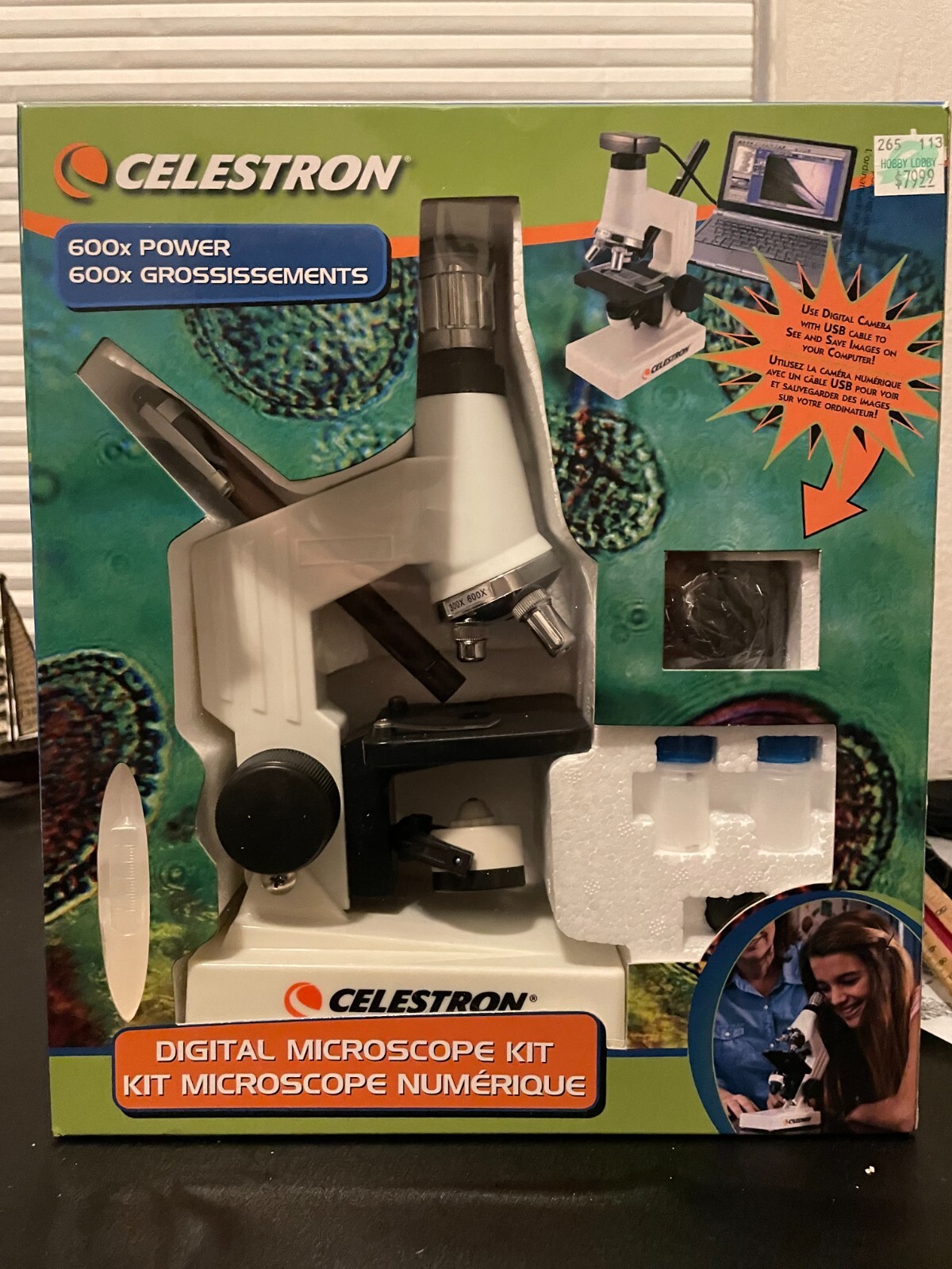 600x Power Celestron Digital Microscope Kit | eBay