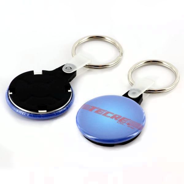 1.25” 1-1/4 inch Versa Back Split Ring/Plastic Tab Key Chain Complete ...