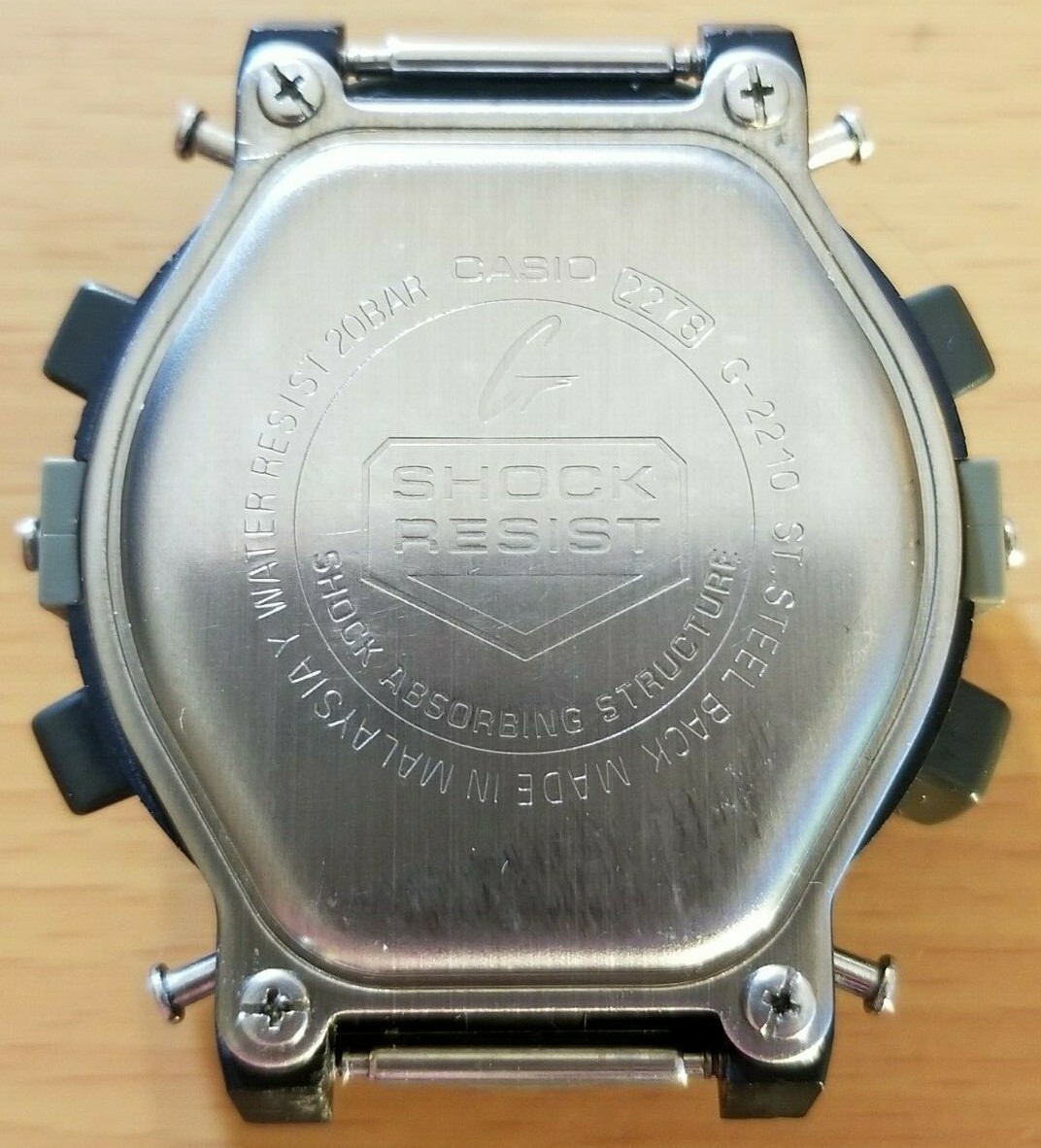 Casio G-Shock G-2210 case working module ONLY new battery parts/repair ...