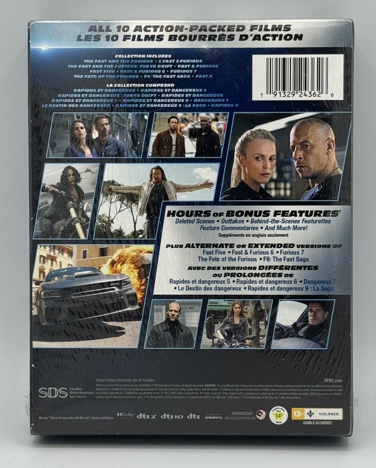 Fast & Furious Blu-ray 10-Movie Collection - BRAND NEW FACTORY SEALED ...