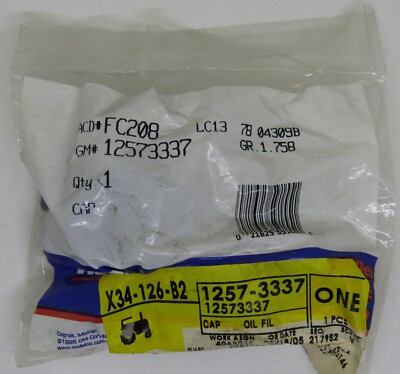 NEW ACDELCO GM GENERAL MOTORS OIL FILLER CAP PART NO. 12573337 / FC208 ...