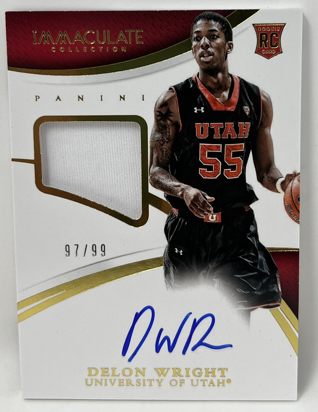 Delon Wright University Of Utah Immaculate Collection No. 360 Rookie ...