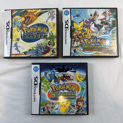 Pokemon Ranger Games Lot Nintendo DS Shadows Almia Guardian Signs ...