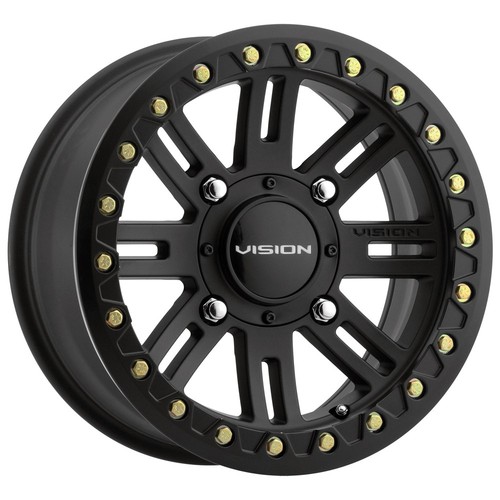 Vision UTV 356 Manx 2 Beadlock 15x7 4x156 +38mm Satin Black Wheel Rim ...