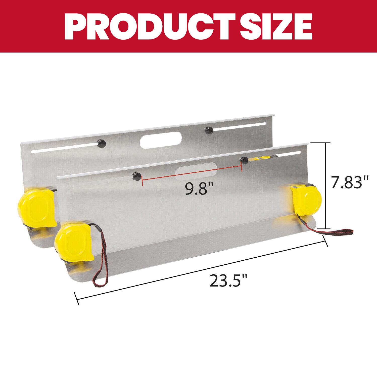 HECASA Wheel Alignment Tool Camber Caster Toe Plates 2 Tape Measuresw ...