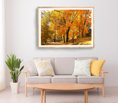 Autumn Trees Print, Forest Wall Art, Autumn Framed Nature Wall Art ...
